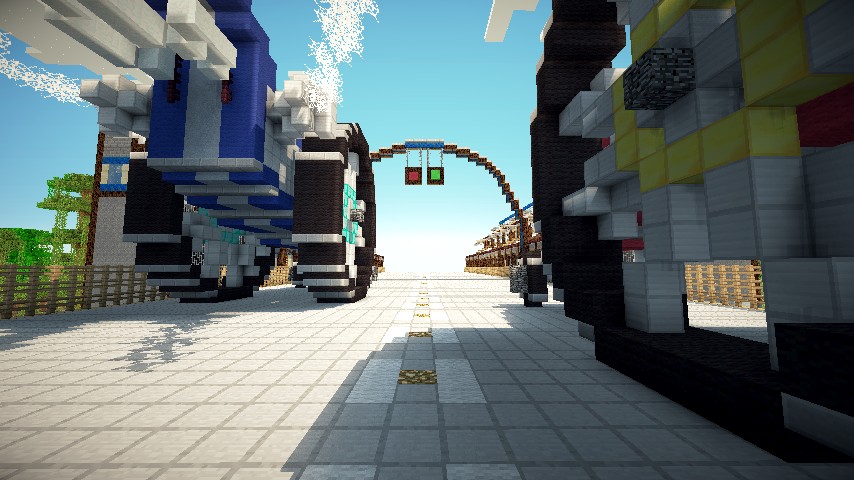 Race Cars! 40 Subscribers Special! || +Schematic Minecraft Map