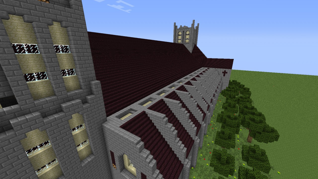 Minecraft Massive Cathedral W/Download 35,000 Blocks!!! Minecraft Map
