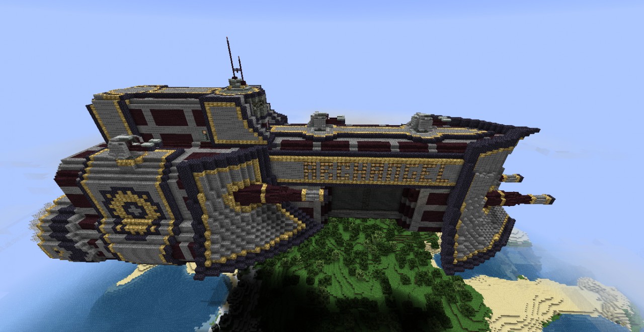 Airships-Archangel warcruiser Mark II Minecraft Map