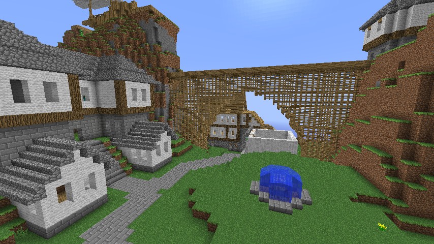 Spawn Town Minecraft Map