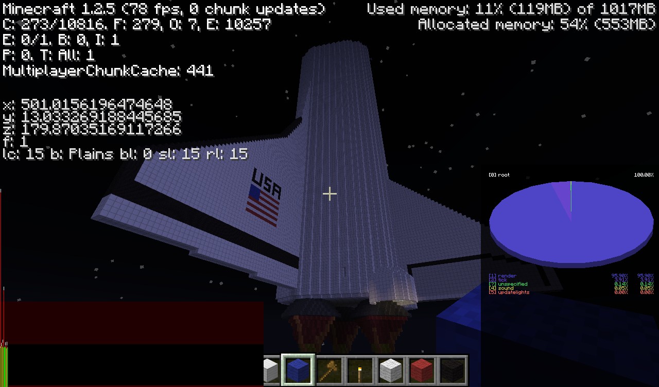 Fully Functional 3D Rocket Ship (In Progress) Minecraft Map