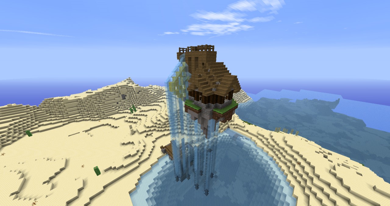 SteamPunk Flying Small House Minecraft Map