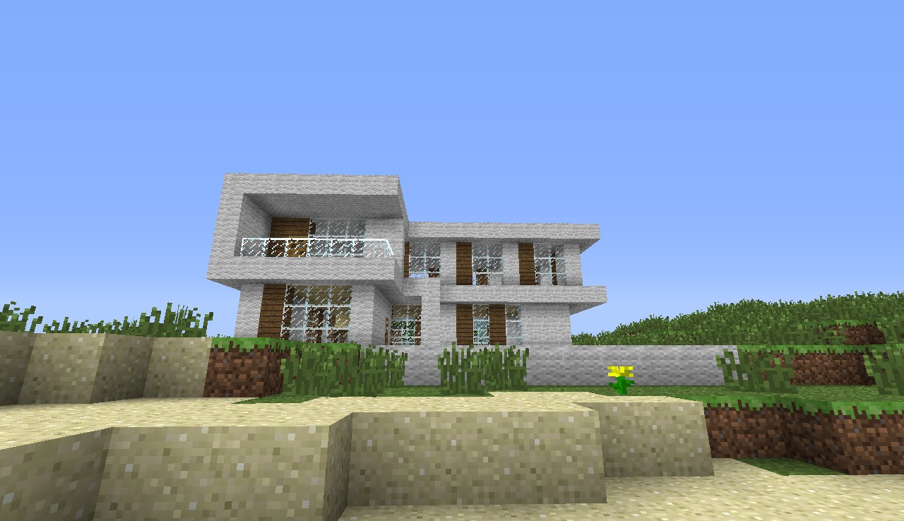 Modern summer house Minecraft Map