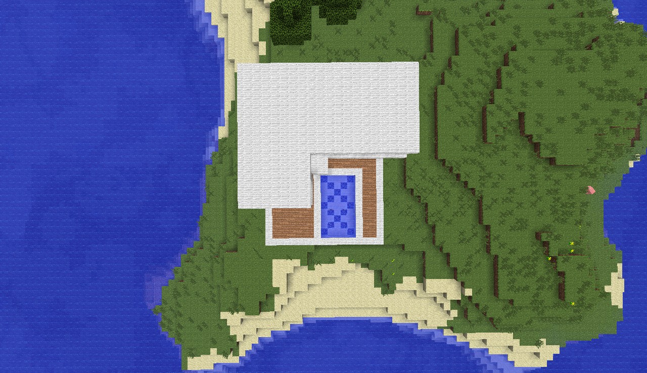 Modern summer house Minecraft Map