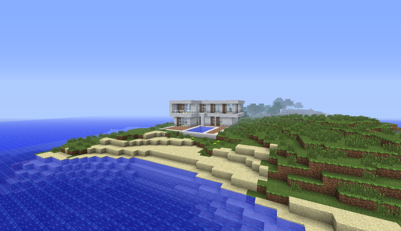 Modern summer house Minecraft Map