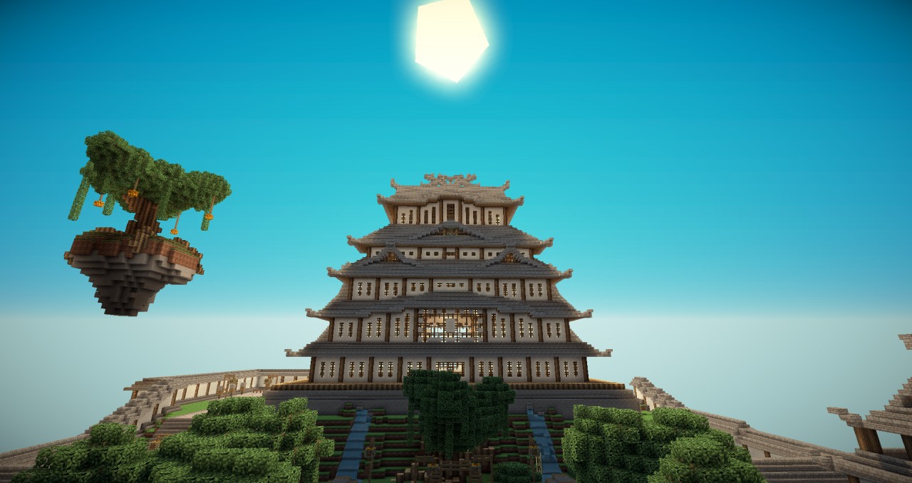 Huge Asian Palace + Epic Trailer Minecraft Map