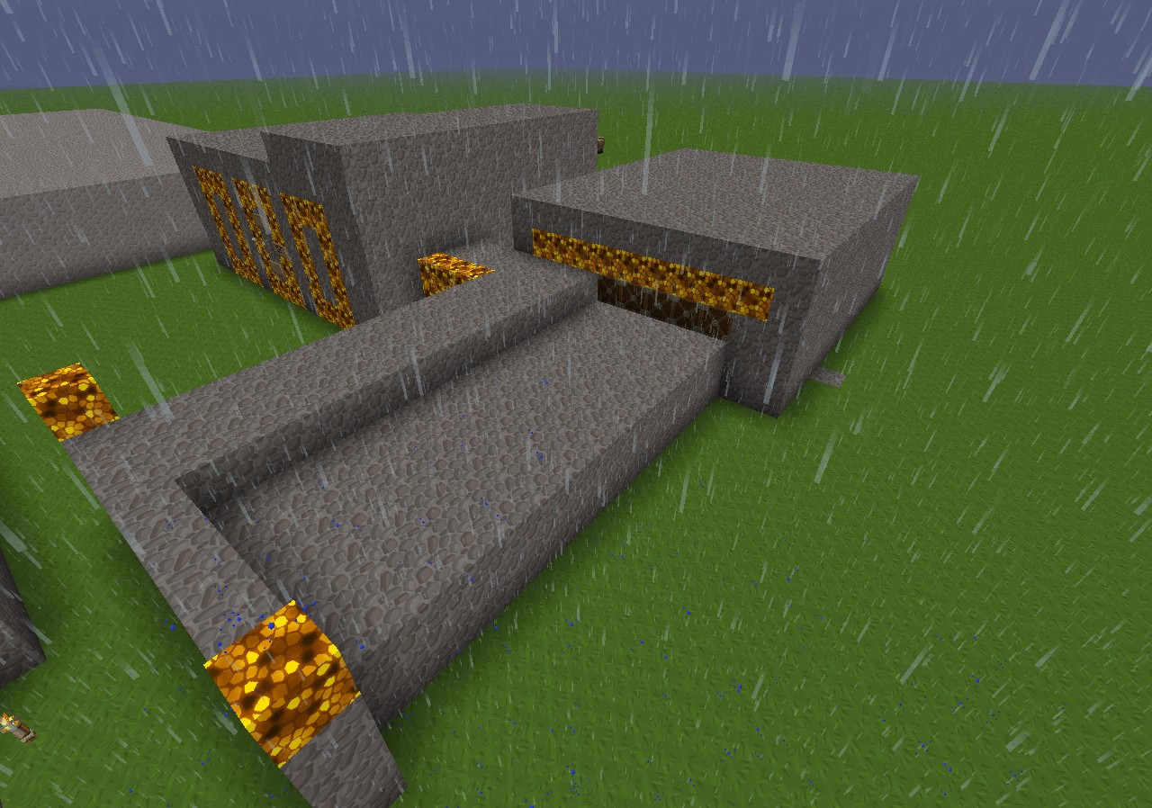 red stone cobblestone bridge machine thingy.. Minecraft Map