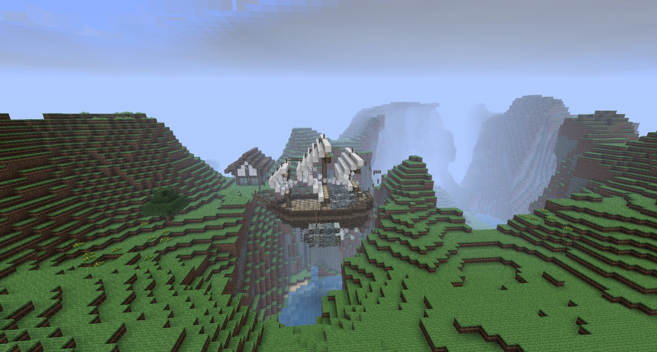 The sky town of Rorok Minecraft Map