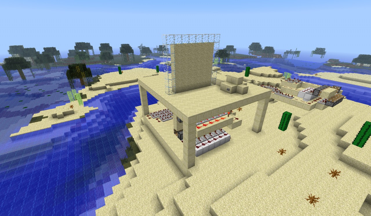 6x6 Piston Door Minecraft Map