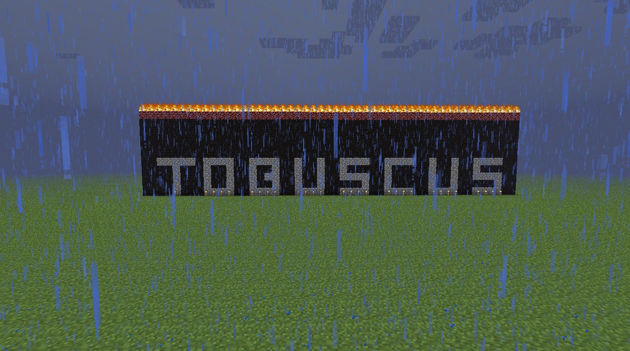 Tobuscus IN ROCK LETTERS!!! Minecraft Map