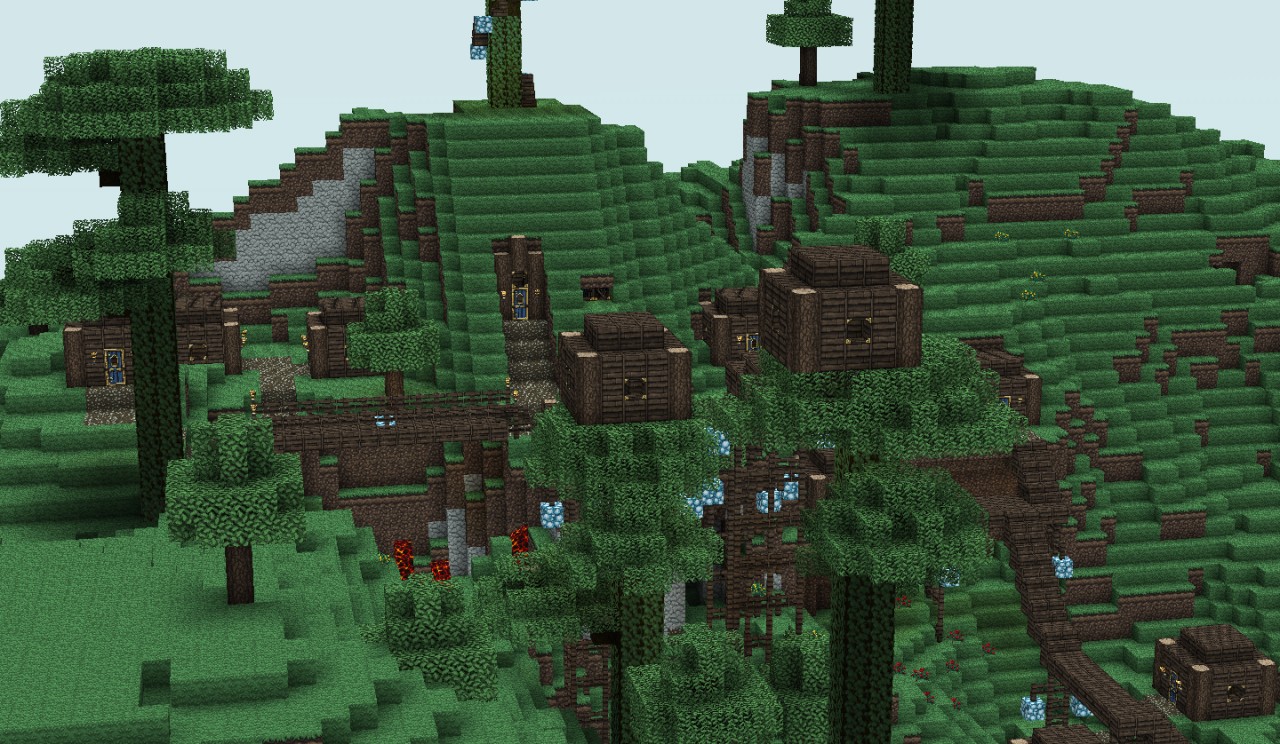 ~Tree Ville~ *The Village by the tree* Minecraft Map