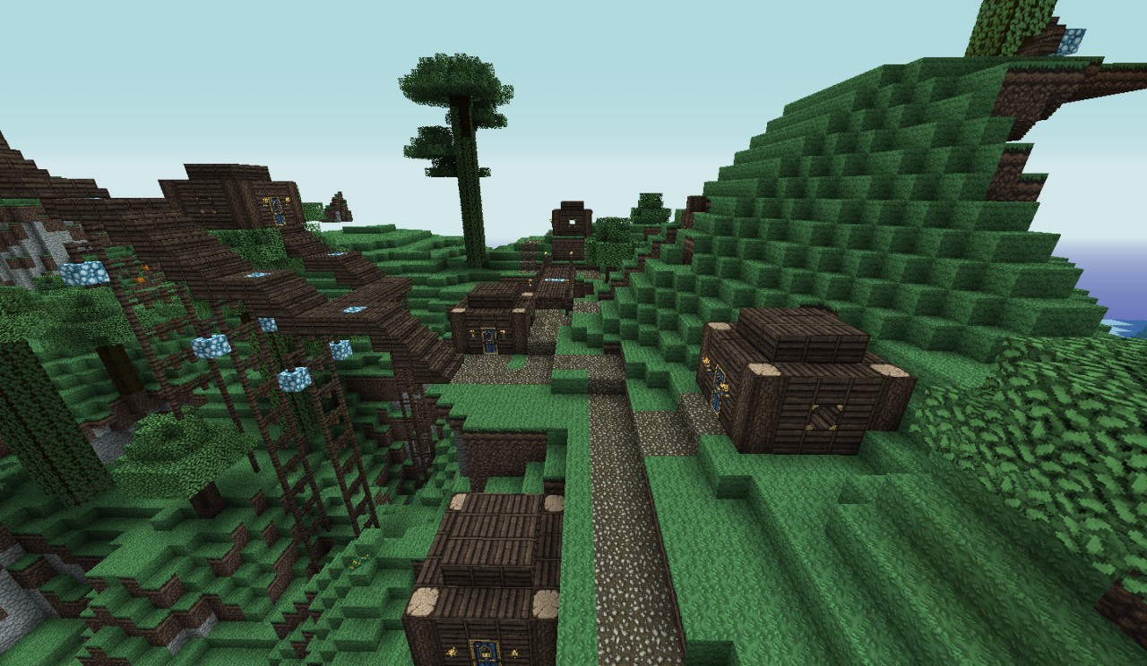 ~Tree Ville~ *The Village by the tree* Minecraft Map