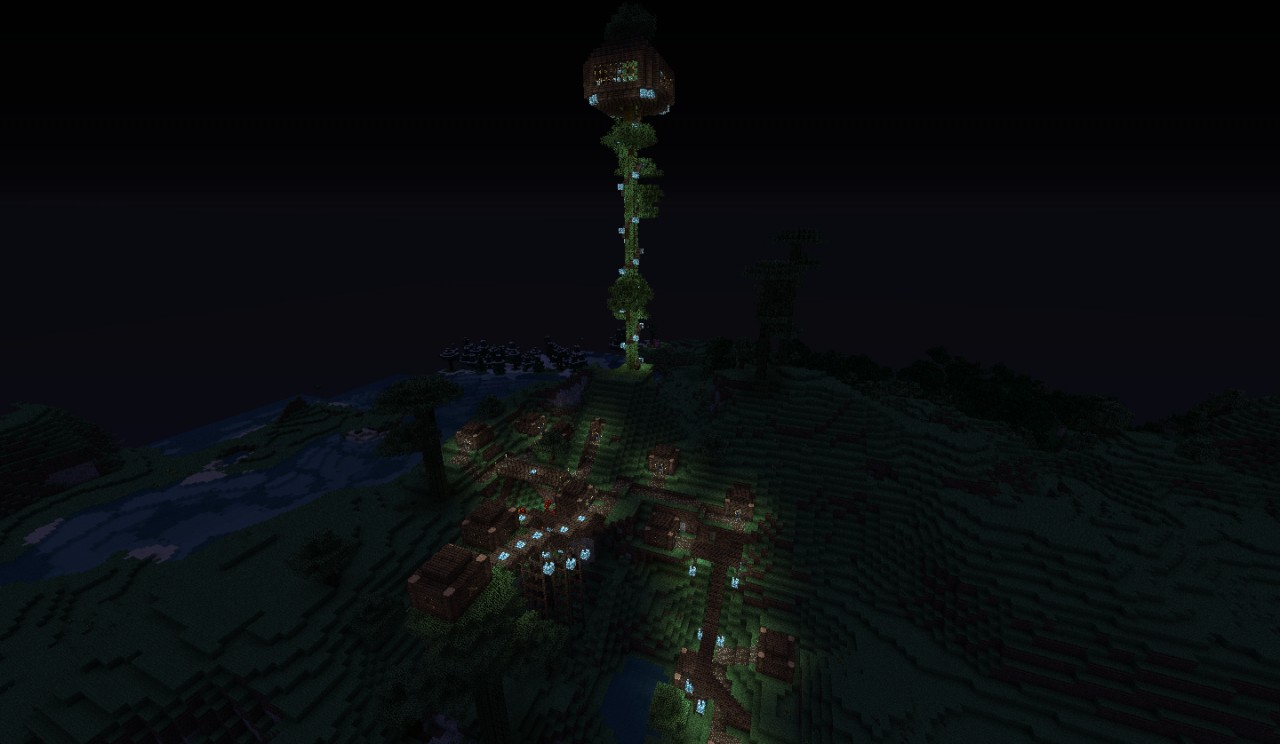~Tree Ville~ *The Village by the tree* Minecraft Map