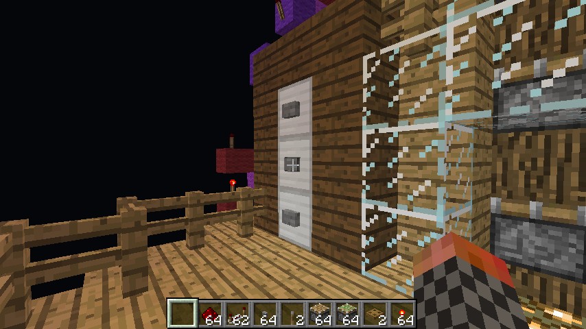 3 floor piston elevator Minecraft Map