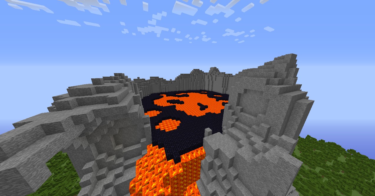 Volcano erupting! Minecraft Map