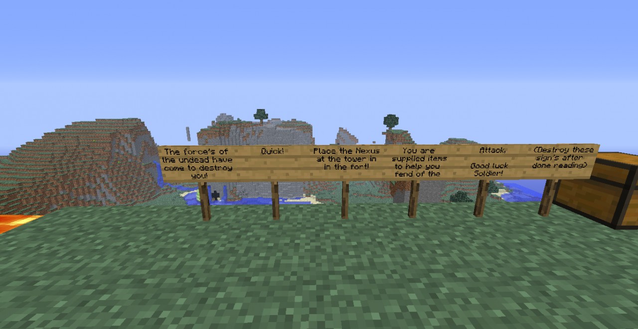 Fort Defense (Used with the Invasion Mod) Minecraft Map