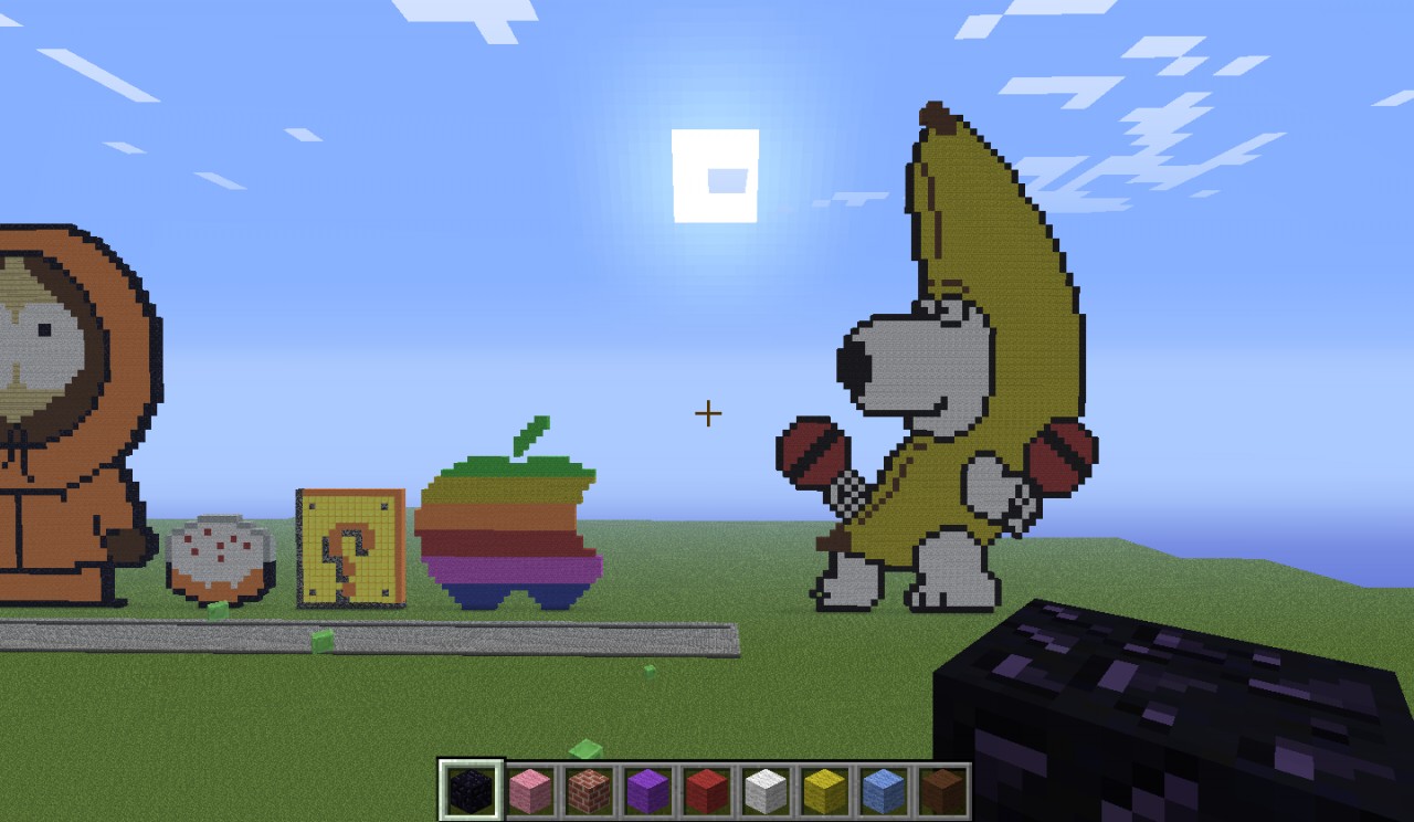 My Pixel Art World For Download Minecraft Map