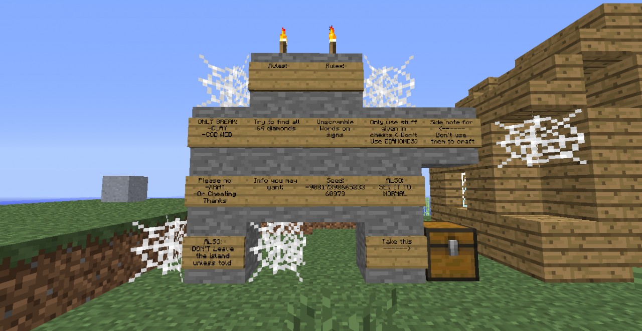 "The Island of Spiders" Adventure Map Minecraft Map