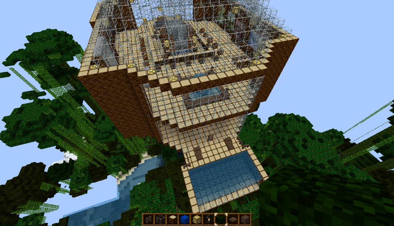 jungle tree house Minecraft Map