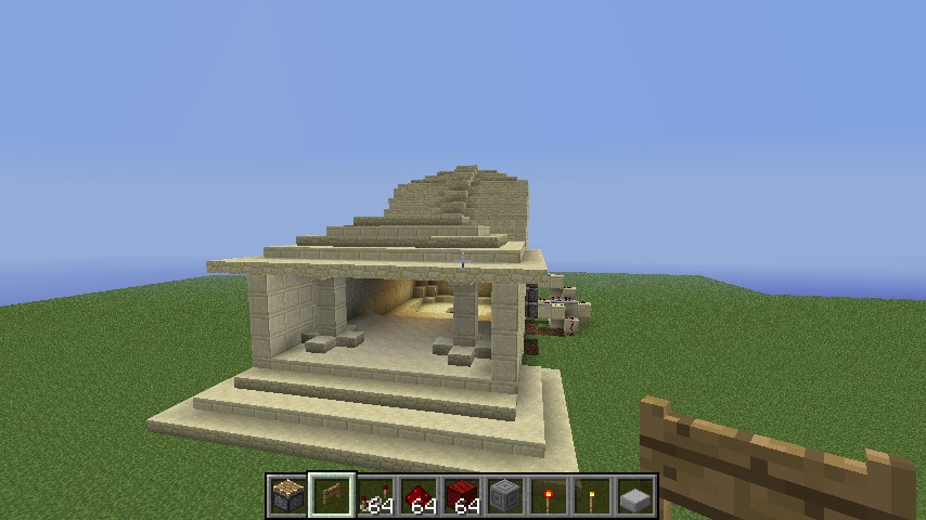 sandstone temple Minecraft Map