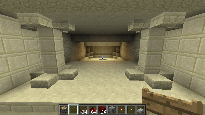 sandstone temple Minecraft Map