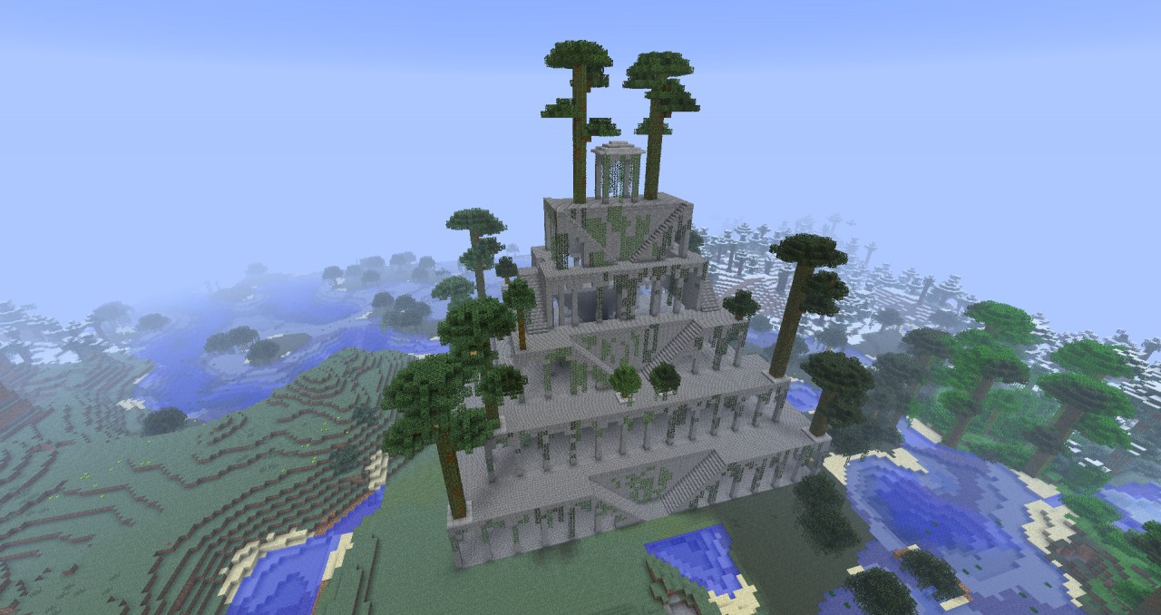 Wonderful Hanging Gardens of Babylon Minecraft Map