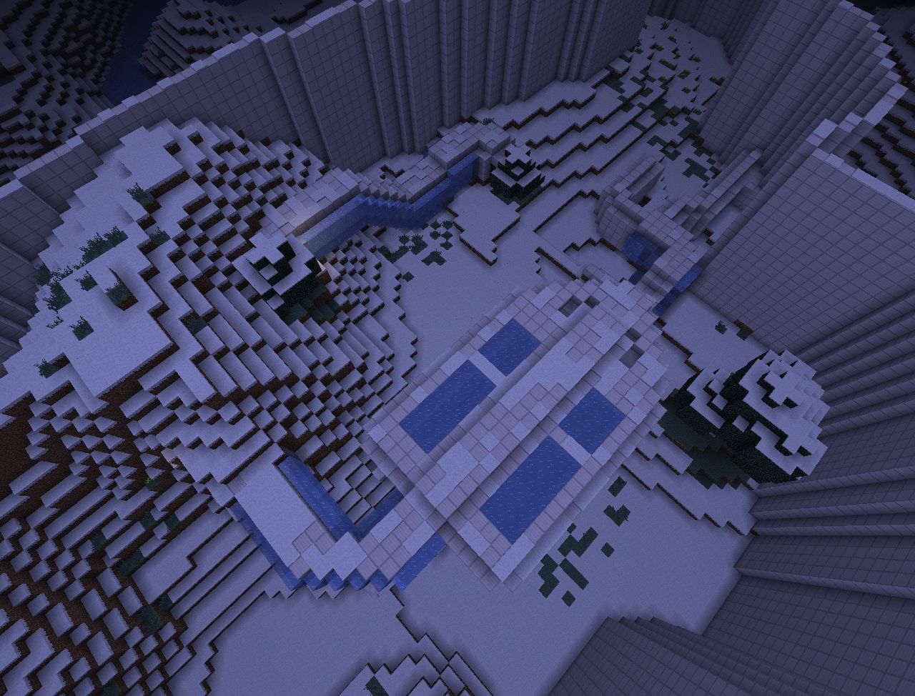 Snow Castle Minecraft Map