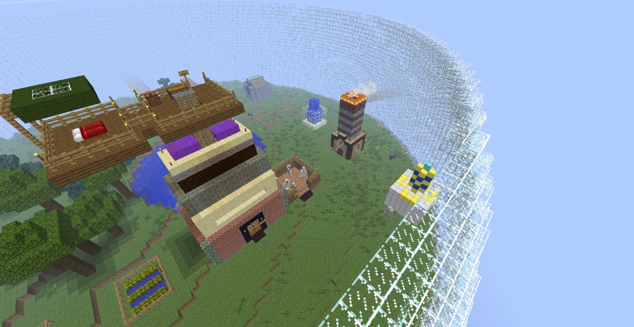Epic biosphere house Minecraft Map
