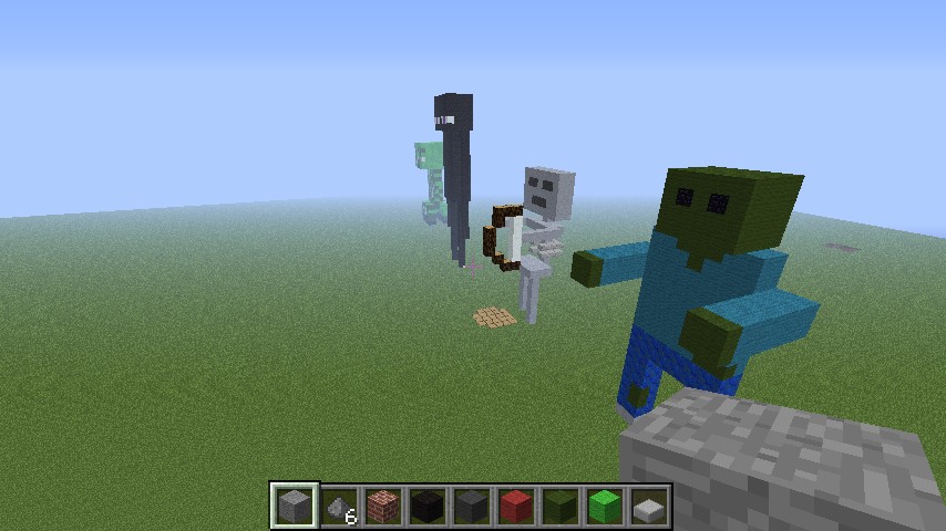 Giant Mob Statues Minecraft Map