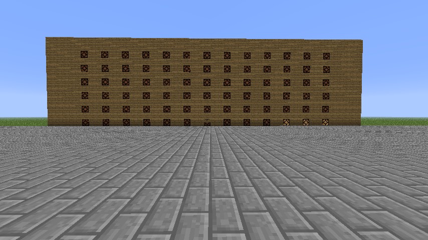 Minecart-Powered Display. Minecraft Map