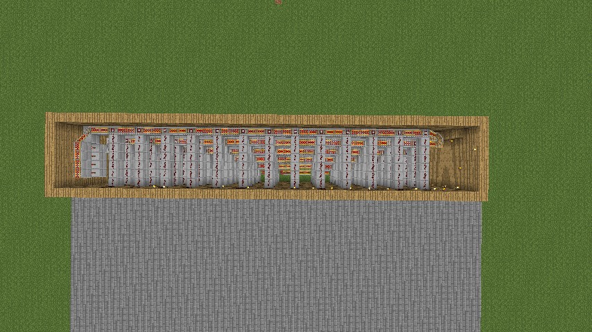 Minecart-Powered Display. Minecraft Map