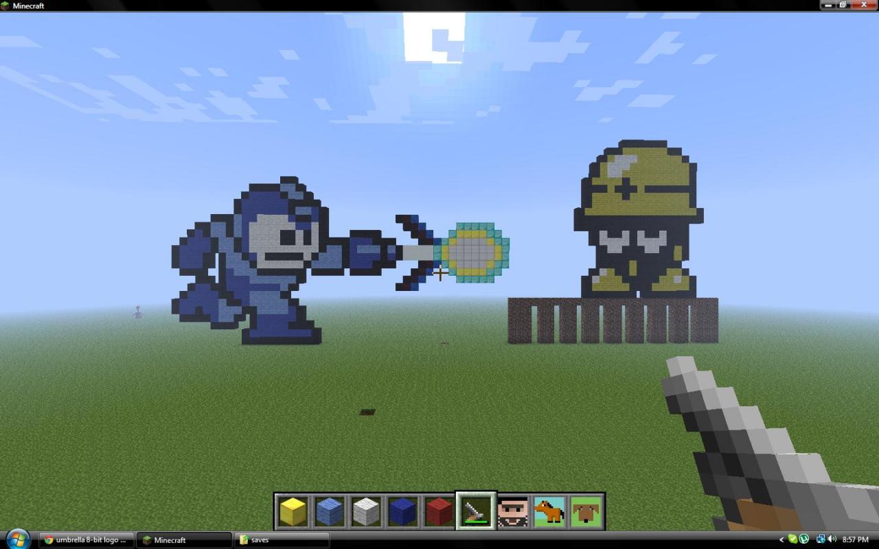Minecraft 8-bit arts! Minecraft Project
