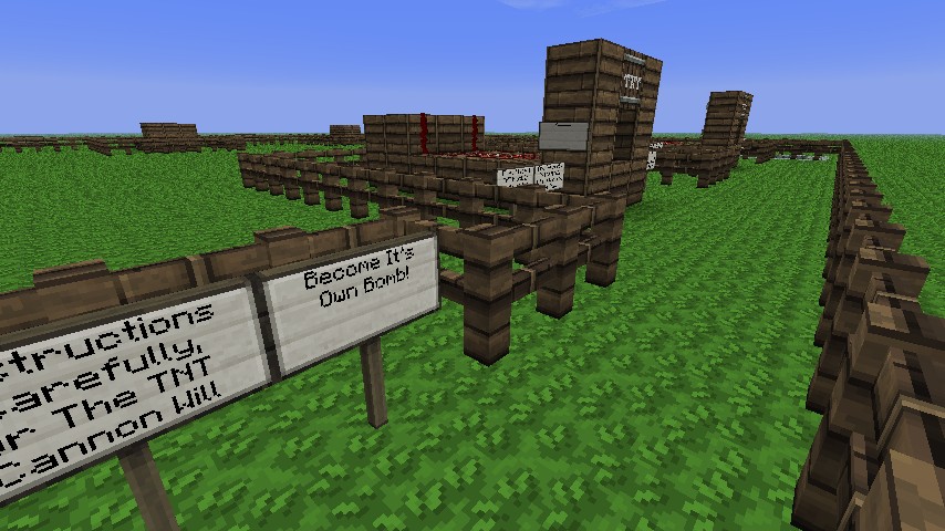 Simple TNT Cannon Tutorial Minecraft Map