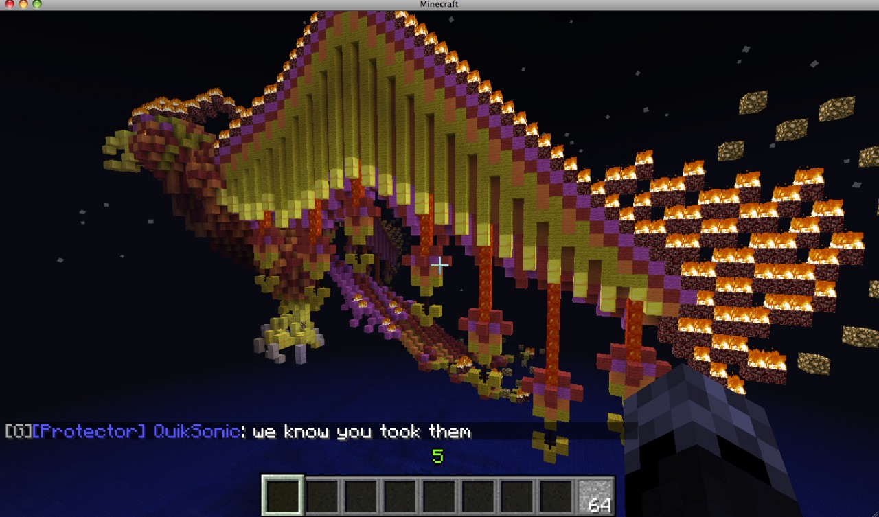 Phoenix statue Minecraft Map