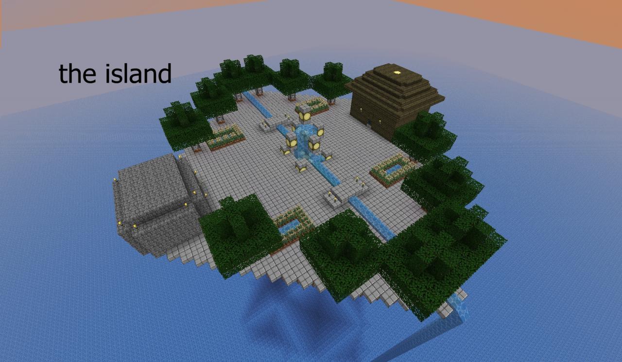 Floating Island Mansion Minecraft Map