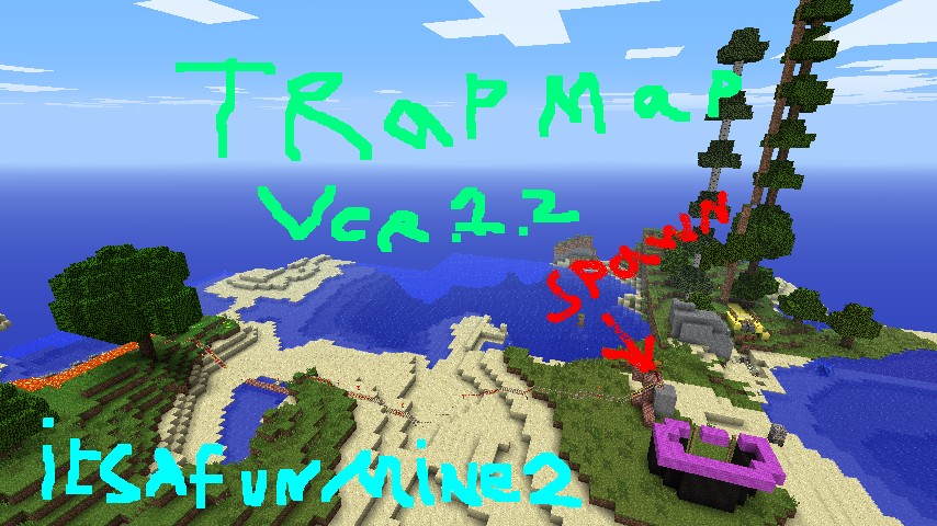 Traps map Ver1.2 2x more traps!! Minecraft Map