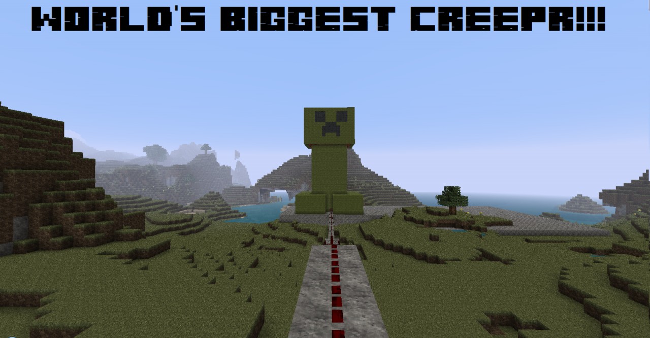 WORLD'S BIGGEST CREEPER!!! (Explodable!) Minecraft Map