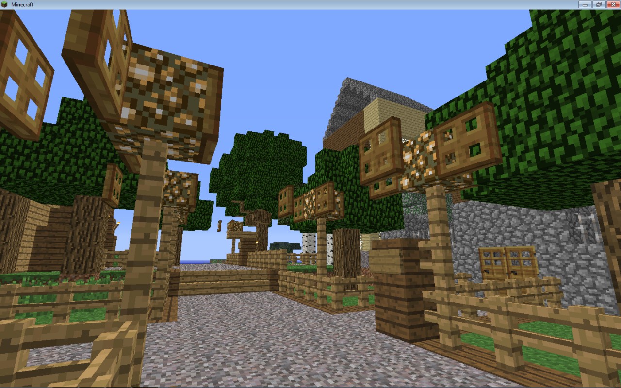 CityScape Server Build: Non-Member Area Minecraft Map