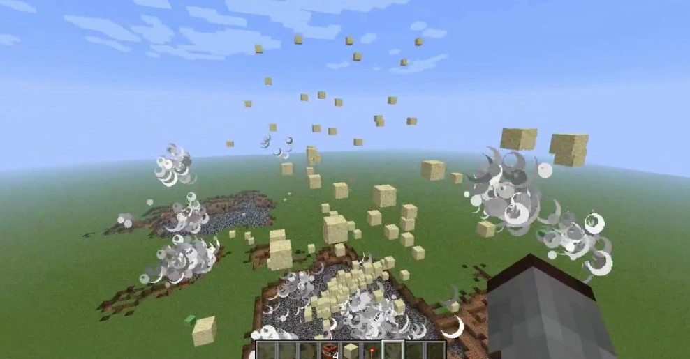Sand Explosion Fireworks! Minecraft Map