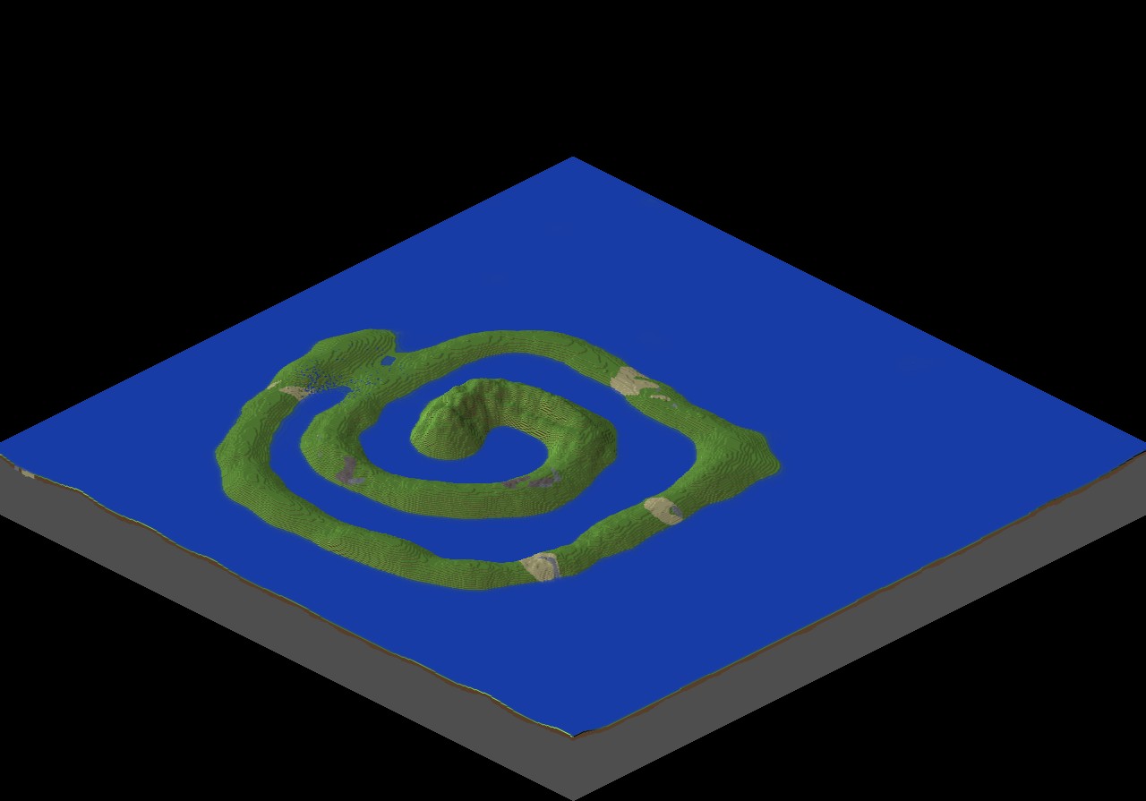 Spiral Island of Death Minecraft Map