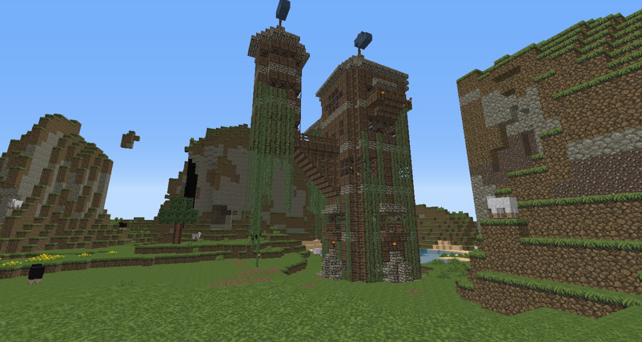 SMP/ SSP map featuring a mage tower Minecraft Map