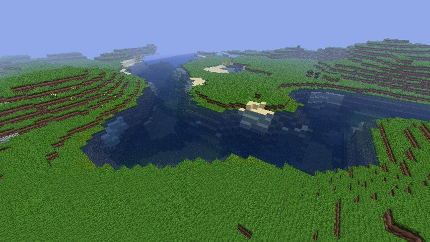 Grassy Plains & Caves! Minecraft Map