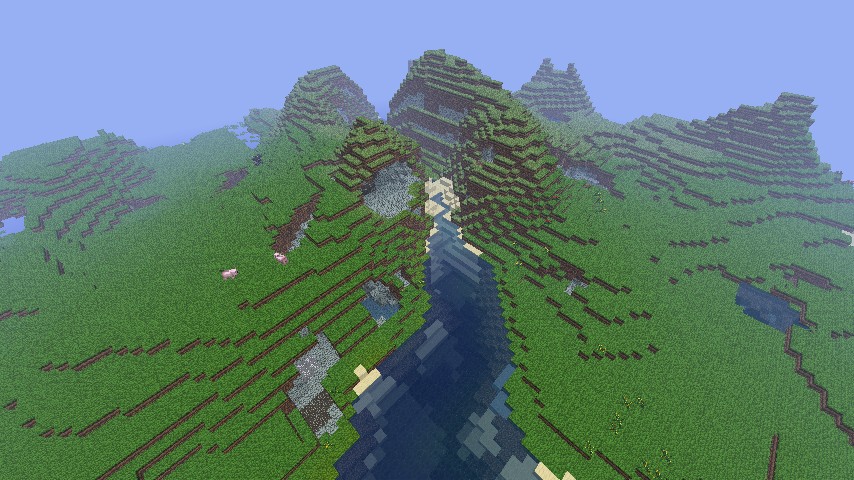 Grassy Plains & Caves! Minecraft Map