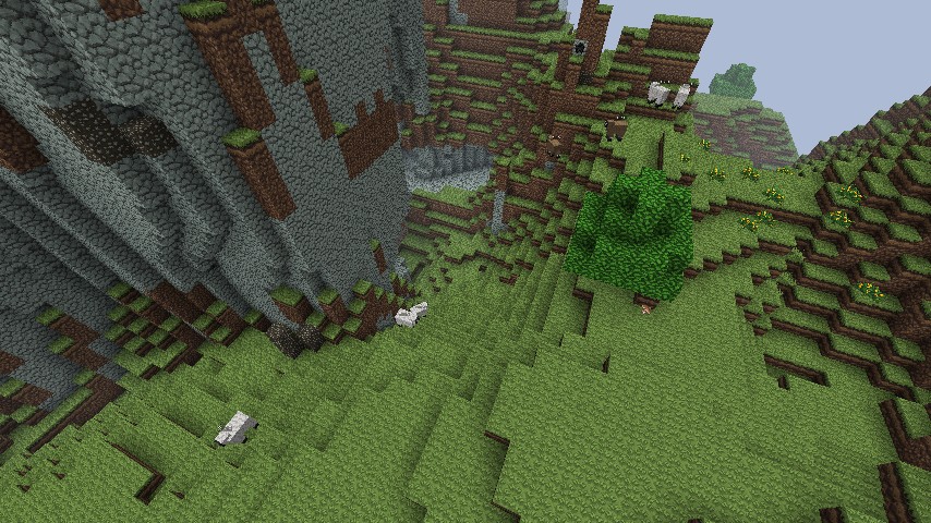 Grassy Plains & Caves! Minecraft Map