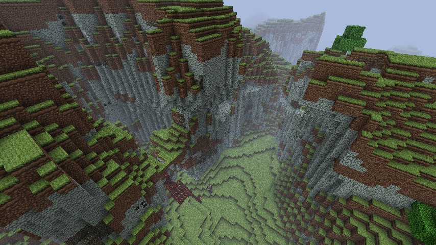Grassy Plains & Caves! Minecraft Map