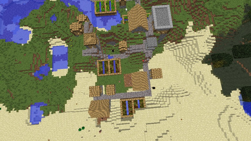NPC village at spawn Minecraft Map
