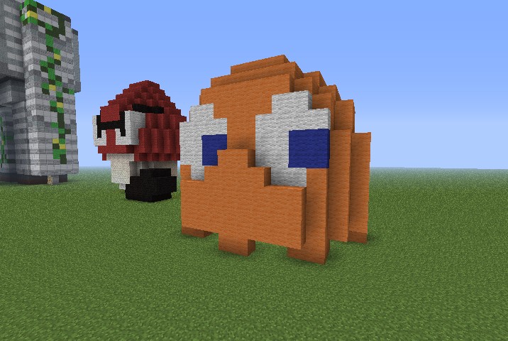 3D Sprite Statues/ Houses Minecraft Map