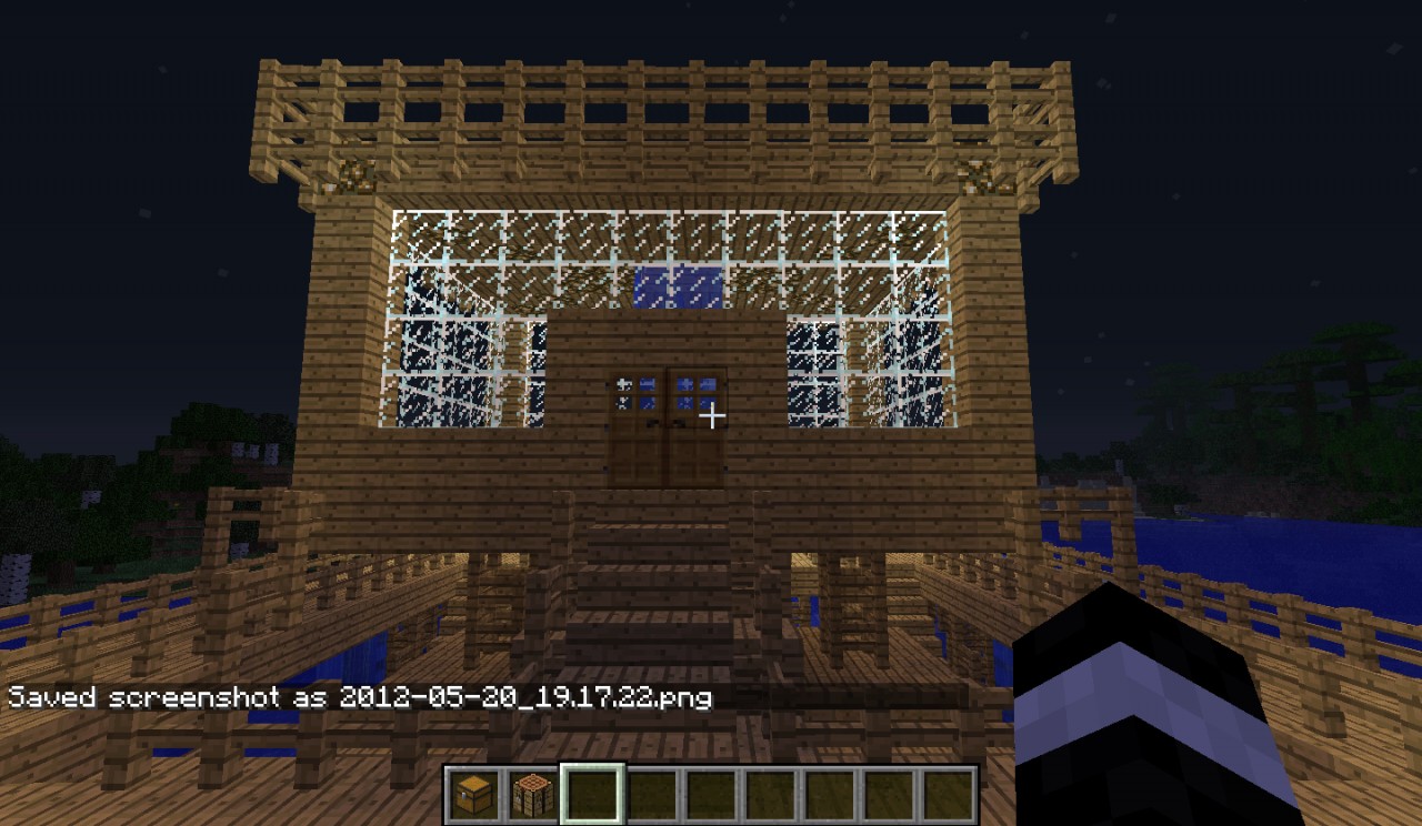 creeper proof house on the water Minecraft Map