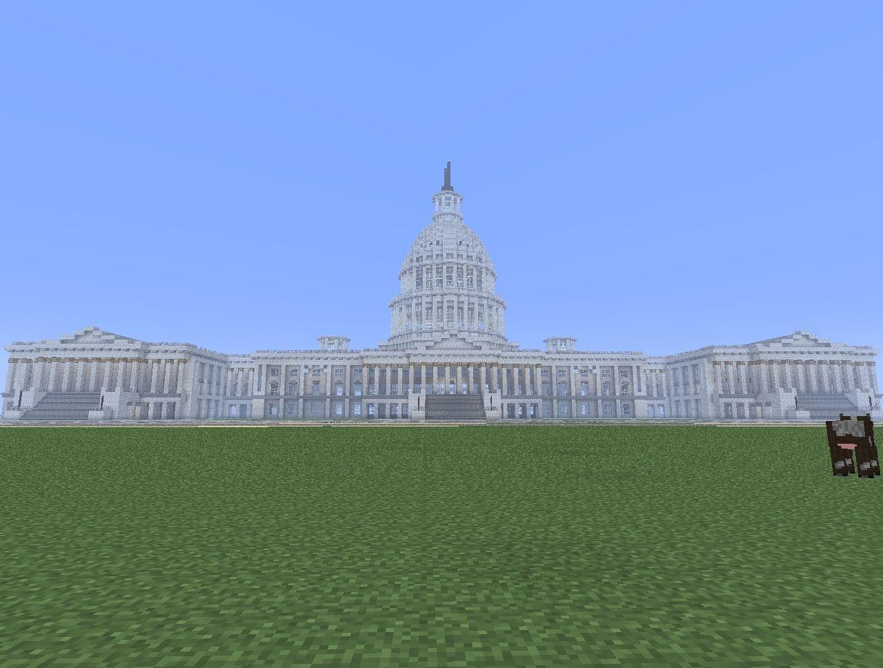 The United States Capitol replica Minecraft Map