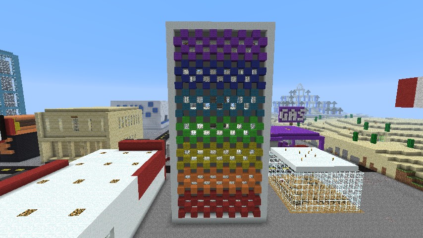 Rainbow Building Minecraft Map